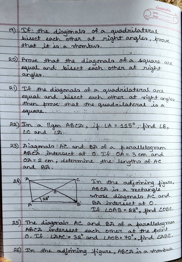 CBSE Grade 9 Mathematics Quadrilaterals Worksheet (RSA) | PDF
