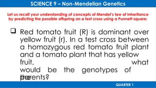 G9 SCIENCE LESSON 3: Non Mendelian Genetics.ppt