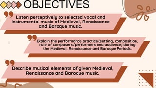 G9 Vocal and Instrumental music in the past | PPTX
