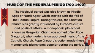 G9 Vocal and Instrumental music in the past | PPTX