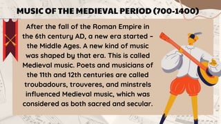 G9 Vocal and Instrumental music in the past | PPTX