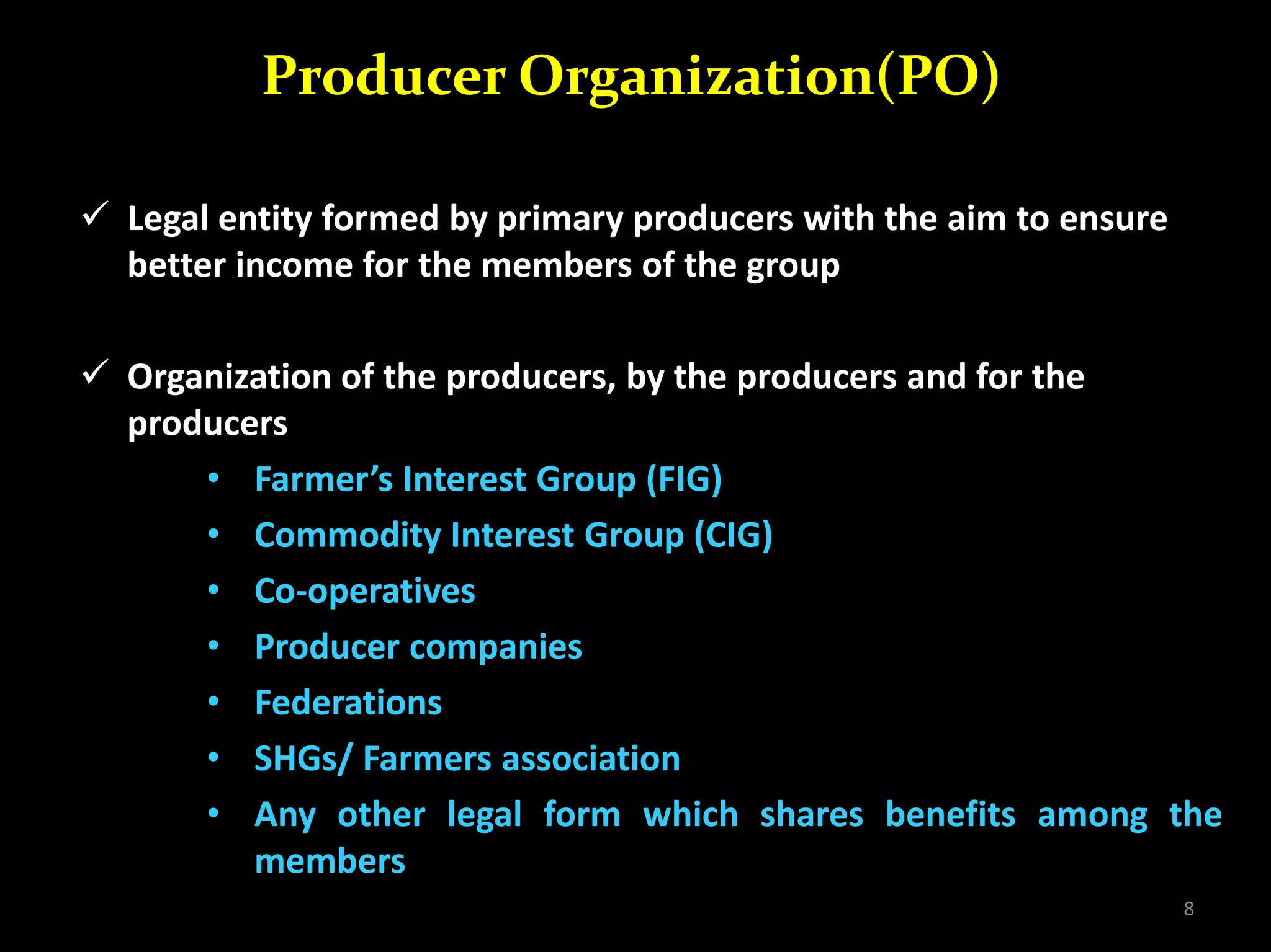 Producer organizations in agriculture | PDF