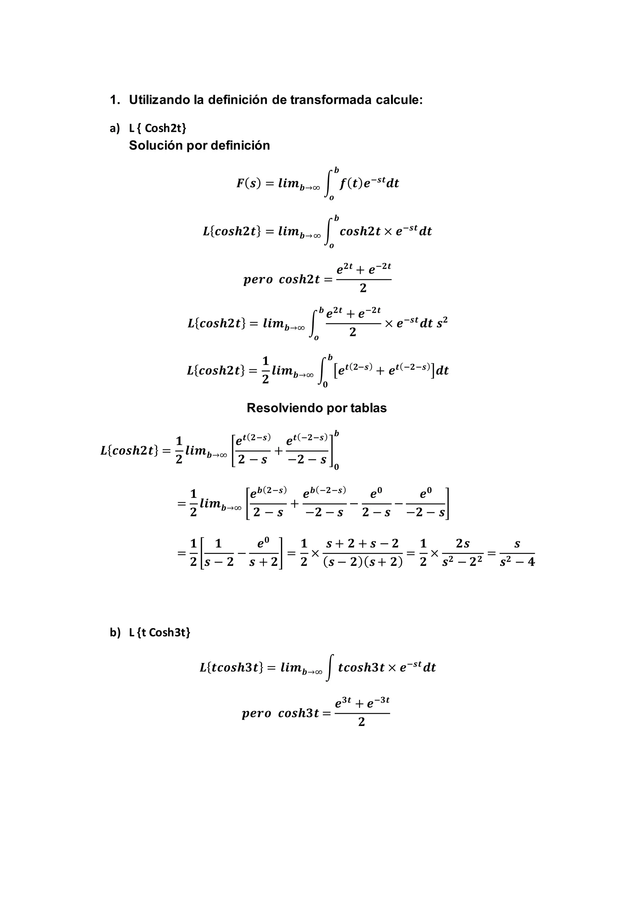 Tarea de Transformada de Laplace | DOCX