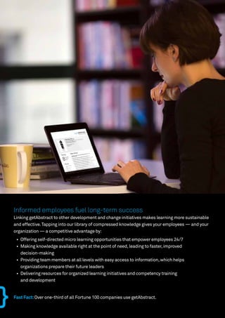 getAbstract's new corporate brochure | PDF | Human Resources | Business