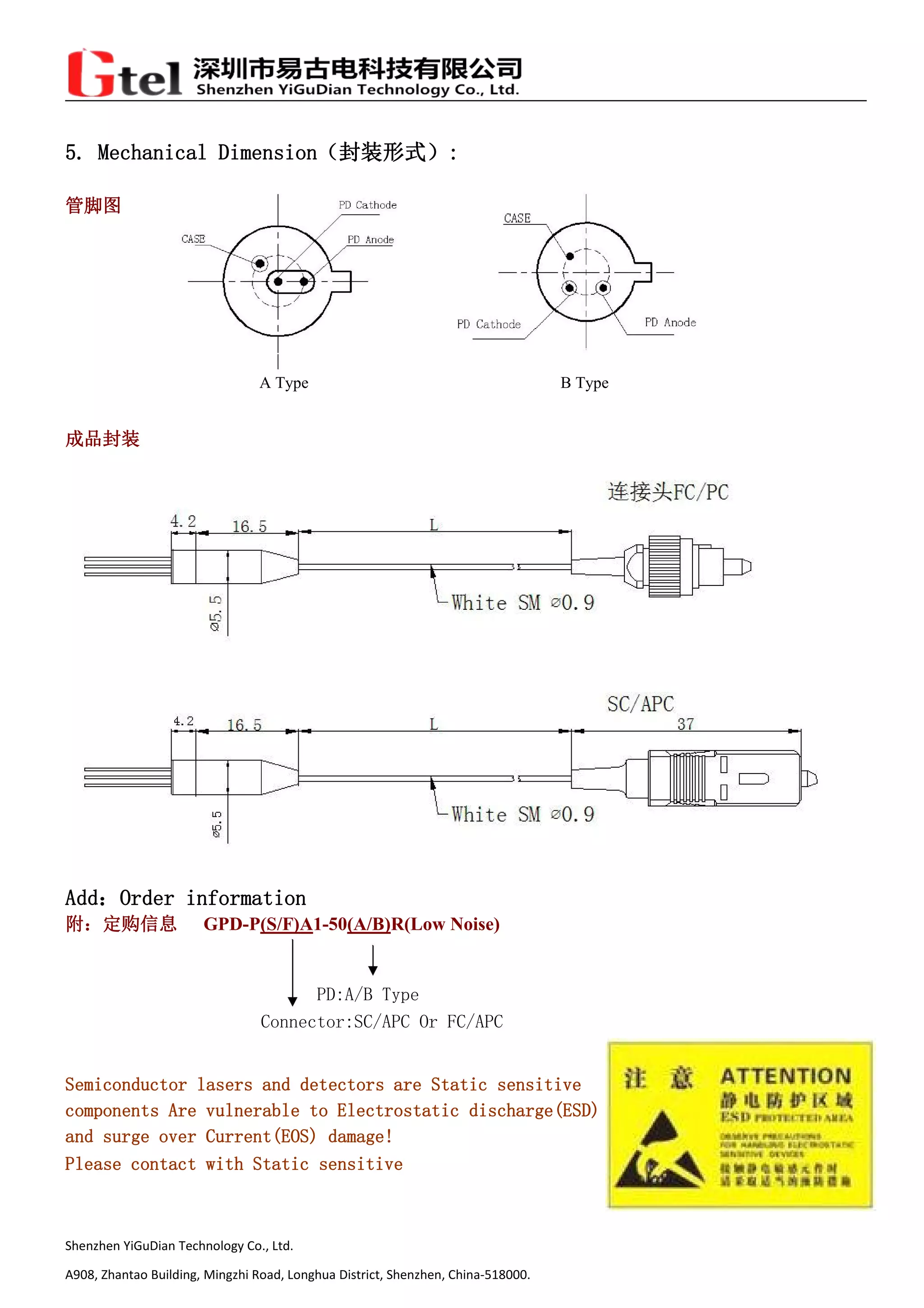 Avalanche photodiode (APD) for OTDR | PDF