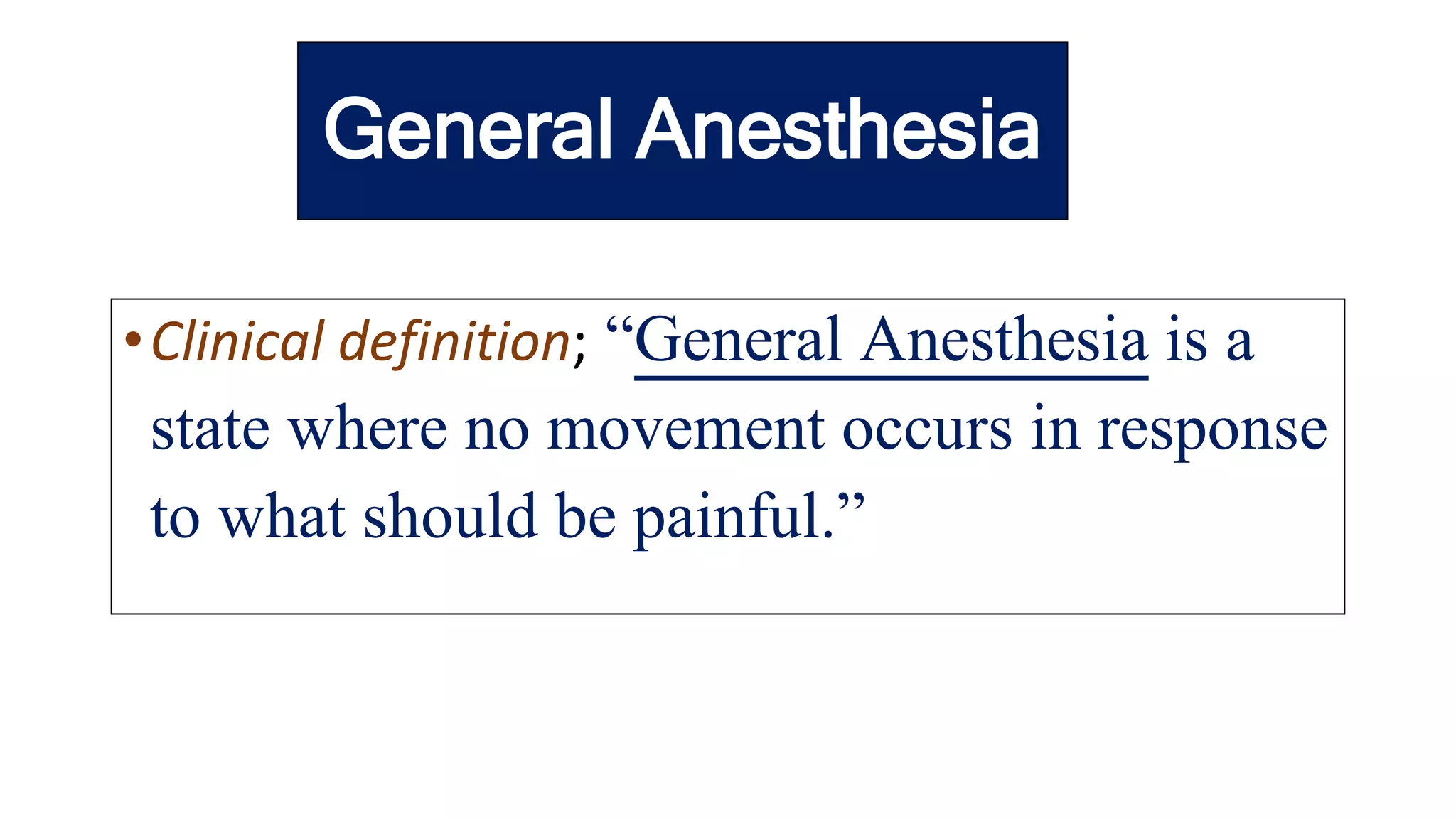 stages of general anesthesia | PPTX