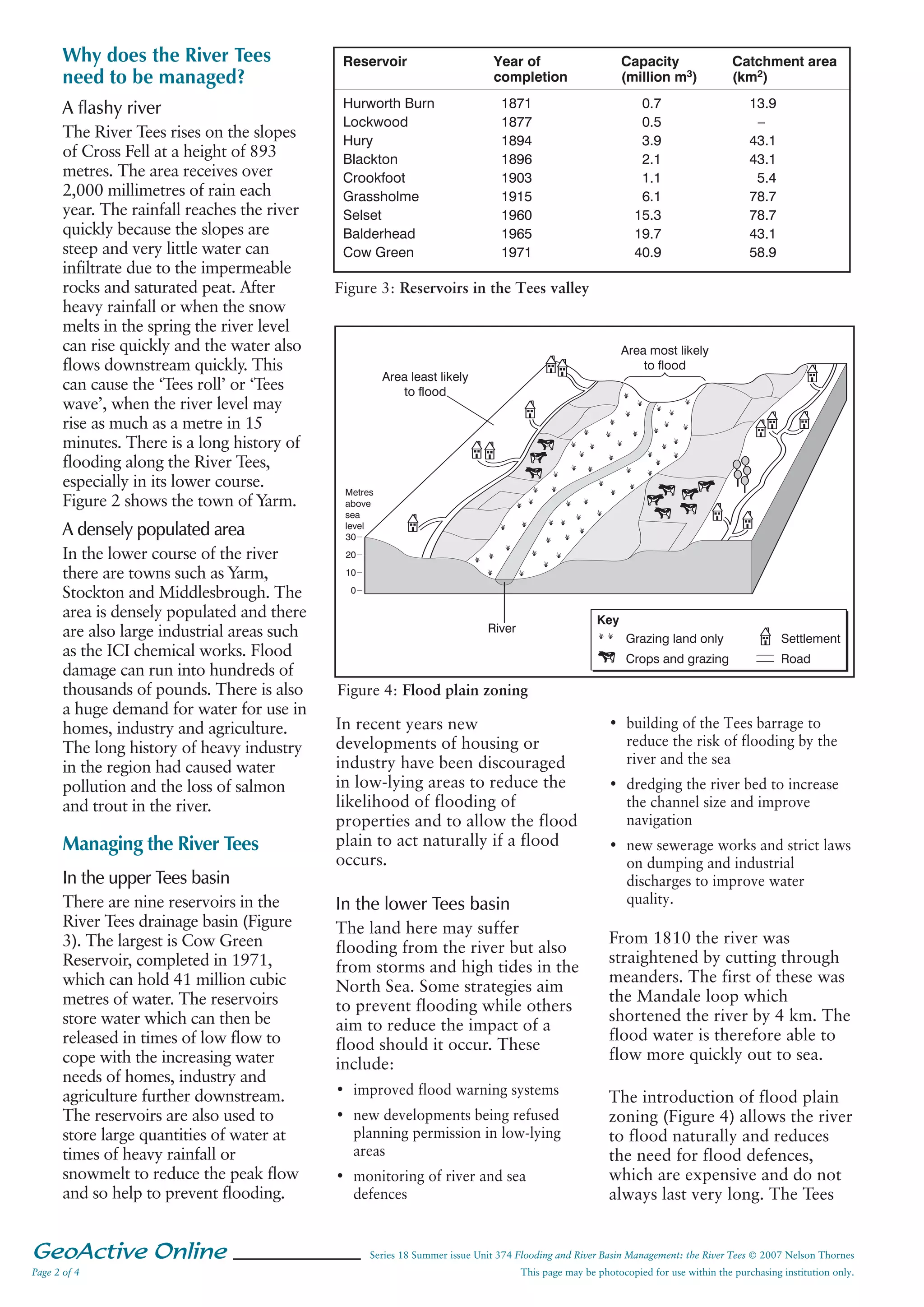 Management of the River Tees | PDF