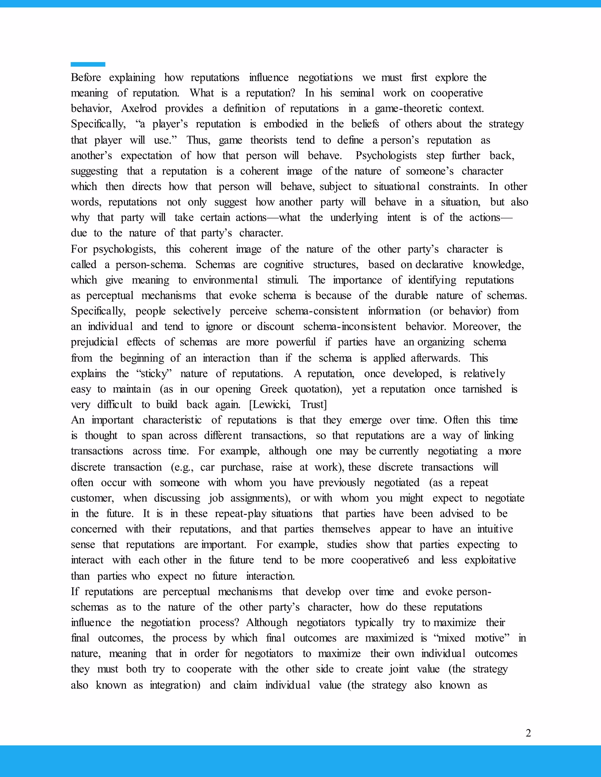 Negotiation skills assignment | DOCX