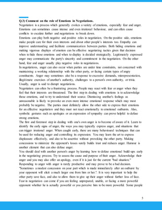 Negotiation skills assignment | DOCX