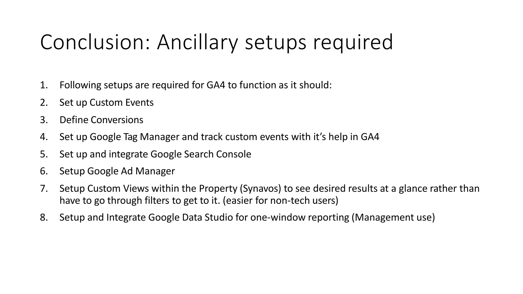 Best Practices for a beginer to sett up GA4 | PPTX