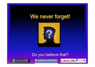 20 memory techniques | PPT