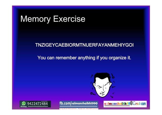 20 memory techniques | PPT