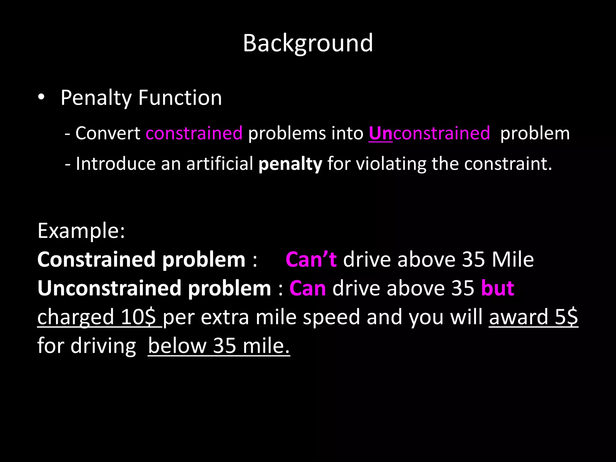 Adaptive Penalty function in Genetic algorithms | PPT