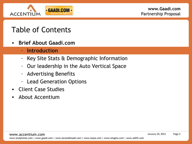 Gaadi introduction presentation | PPT