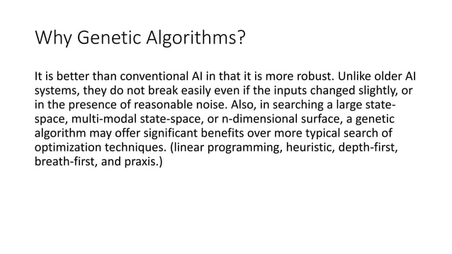 Genetic algorithm | PPTX