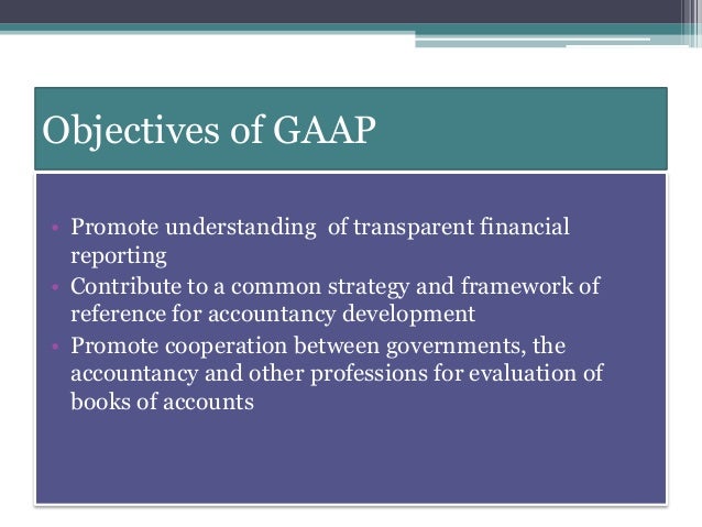GAAP analysis
