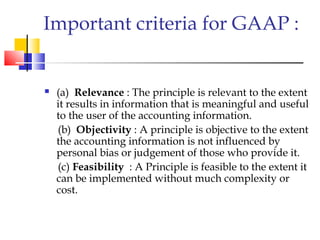Gaap concepts and importance of accounting | PPT