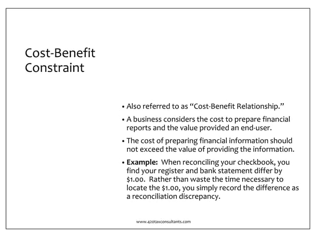 Gaap Constraints, Concepts, Assumptions, and Principles | PPT Gaap Constraints, Concepts, Assumptions, and Principles | PPT