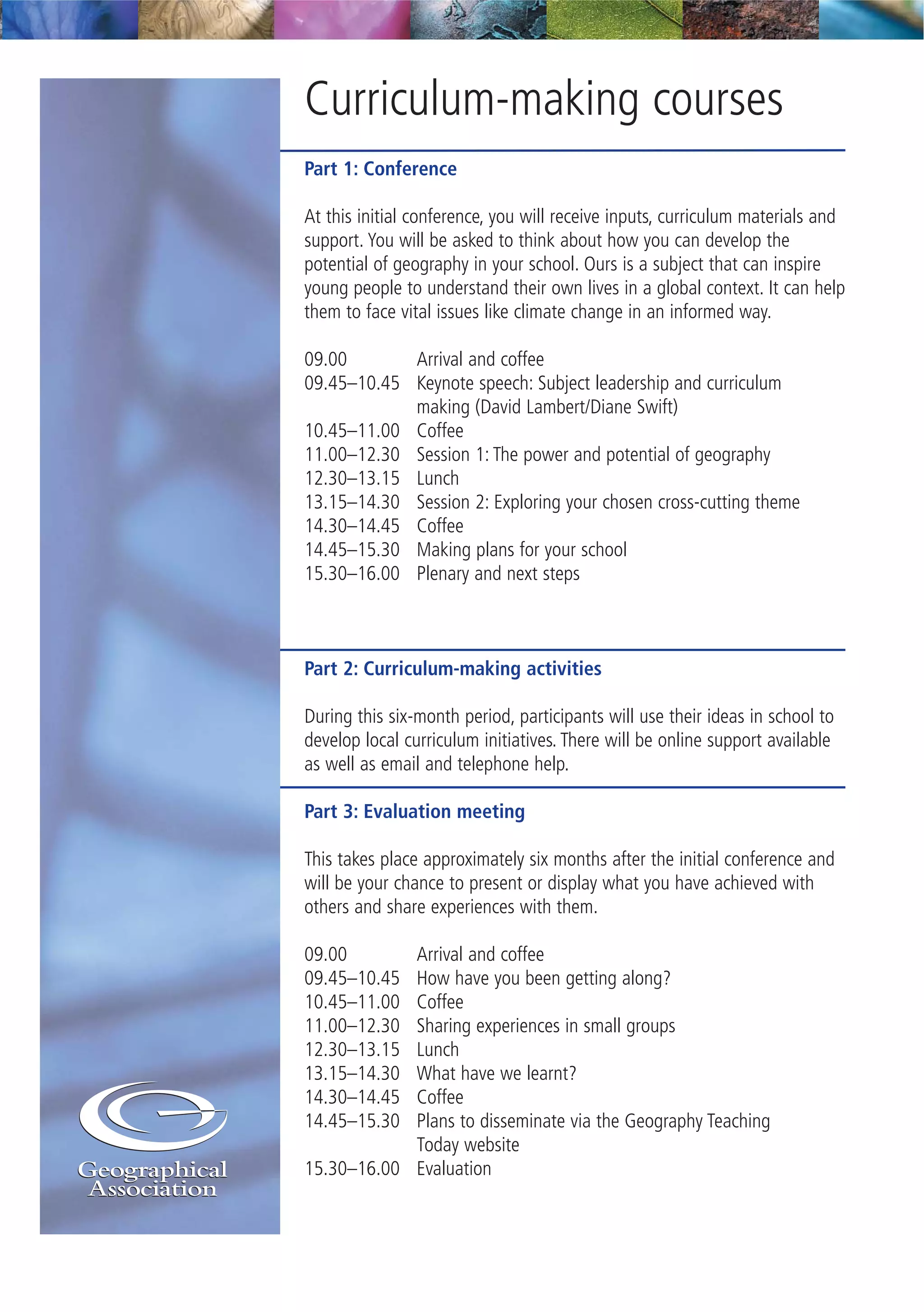 GA Action Plan for Geography Events Booklet | PDF | Education industry ...