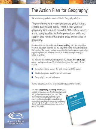 GA Action Plan for Geography Events Booklet | PDF | Education industry ...