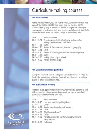 GA Action Plan for Geography Events Booklet | PDF | Education industry ...