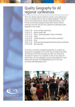 GA Action Plan for Geography Events Booklet | PDF | Education industry ...