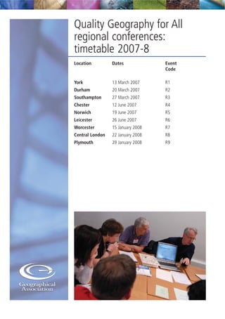 GA Action Plan for Geography Events Booklet | PDF | Education industry ...