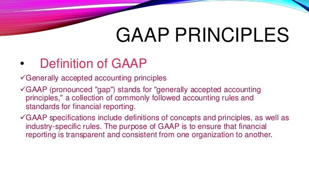Gaap principles class presantation