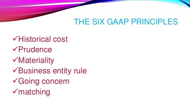 Gaap principles class presantation