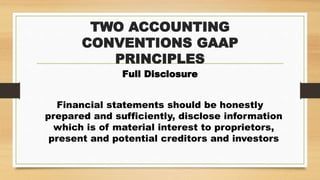 GAAP principles | PPTX