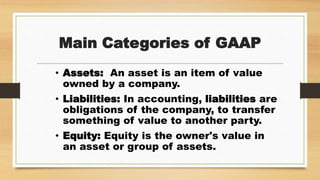 GAAP principles | PPT