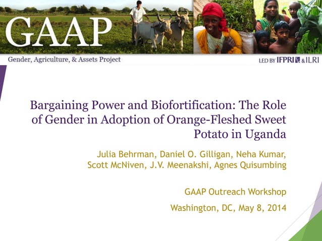 Harvest Plus GAAP presentation | PPT