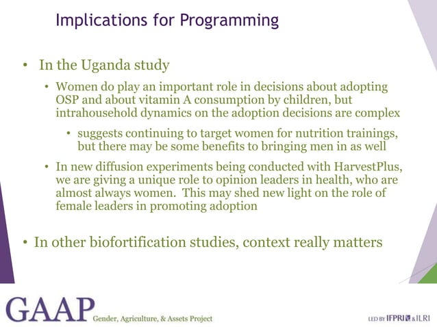 Harvest Plus GAAP presentation | PPT