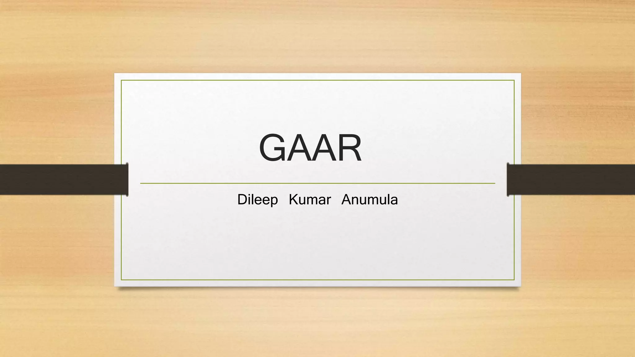 Gaar | PPT
