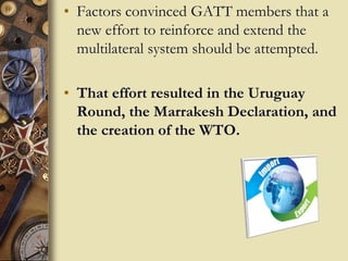evolution of WTO from GATT | PPTX