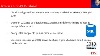 Deep Dive into Azure SQL | PPT