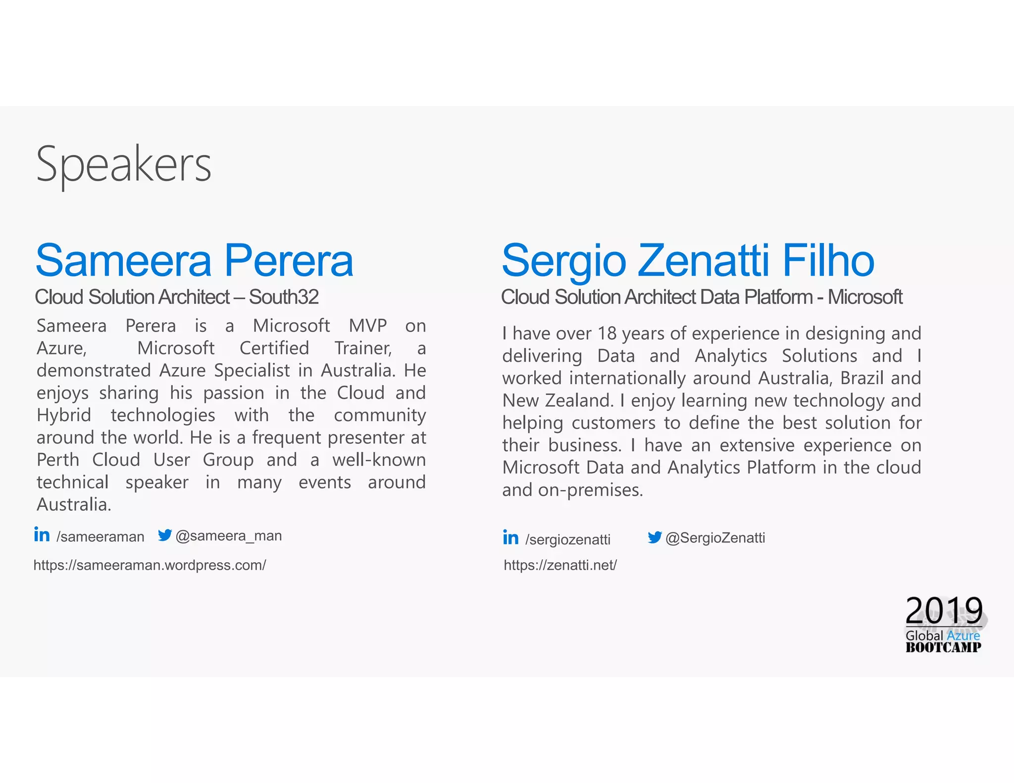 Global Azure Bootcamp 2019 - Modernize your Data Platform with Azure | PPT