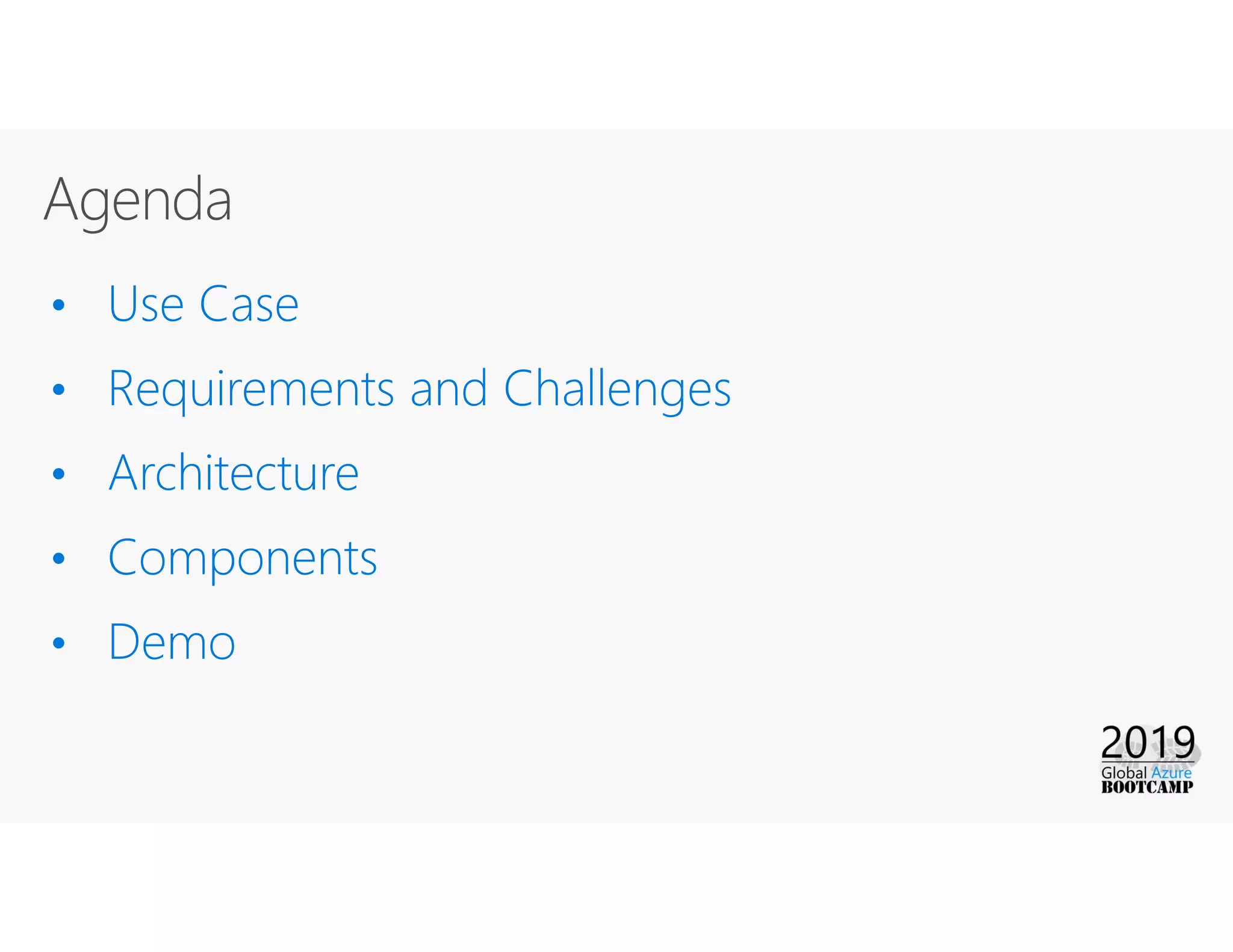 Global Azure Bootcamp 2019 - Modernize your Data Platform with Azure | PPT