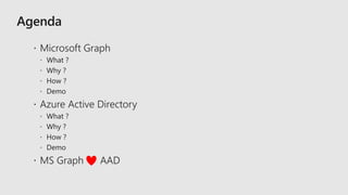 GAB 2019 - Integrate Microsoft Graph with Azure Active Directory in ...