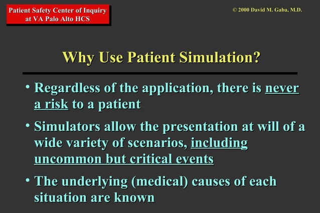 Application of simulation in anesthesia Application of simulation in ...