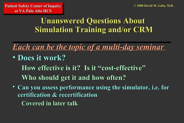 Application of simulation in anesthesia Application of simulation in ...