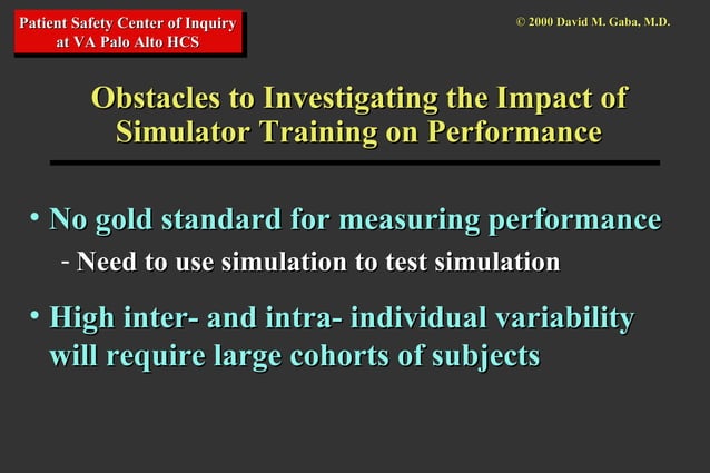 Application of simulation in anesthesia Application of simulation in ...