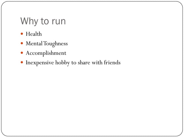 Running a marathon | PPT