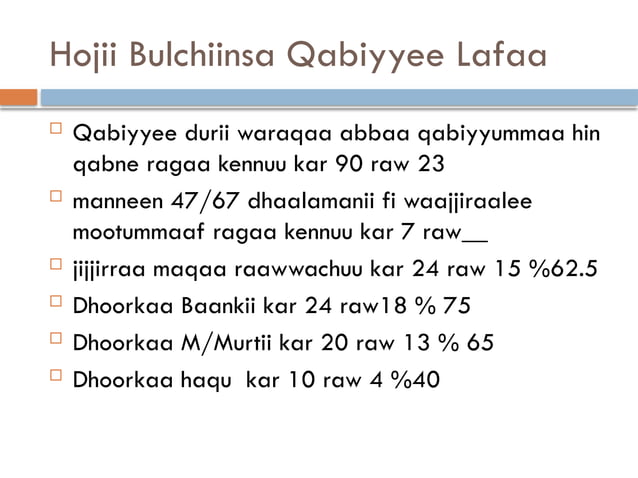 Gabaasa_WBMag.Eegoo.pptx karoraa magaalaa eegoo kan hammaate | PPTX