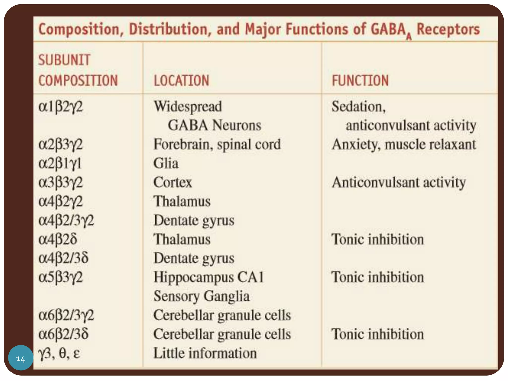 Gaba receptors & drugs acting on them | PPTX