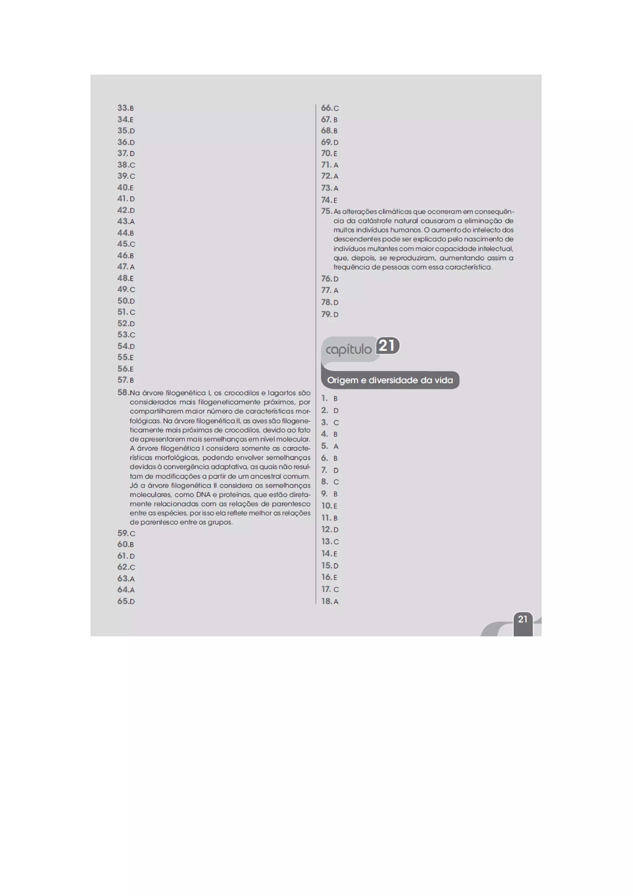 Gabarito caderno de exercícios 2 | PDF