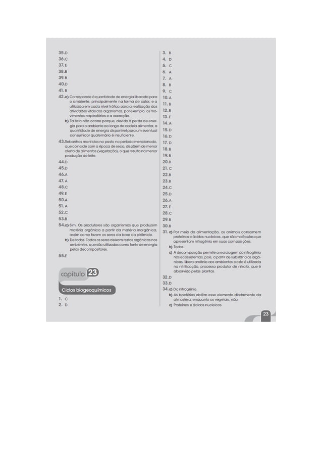 Gabarito caderno de exercícios 2 | PDF