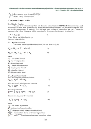 Ga based optimal facts controller for maximizing loadability with stability constraints | PDF