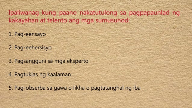 Gabay ng magulang sa talento .pptabay ng magulang sa talento .pptxabay ...