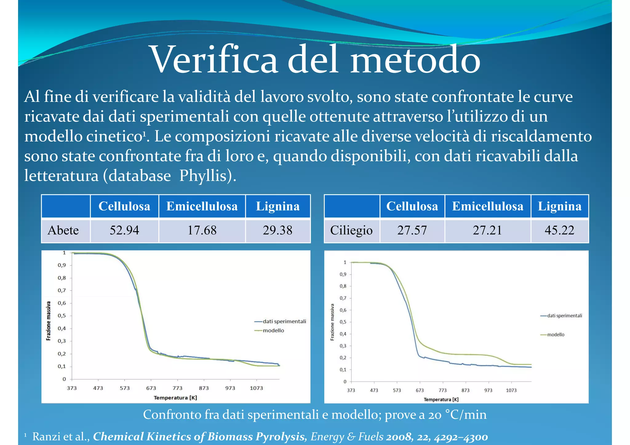 Studio sperimentale della pirolisi di biomasse legnose | PDF